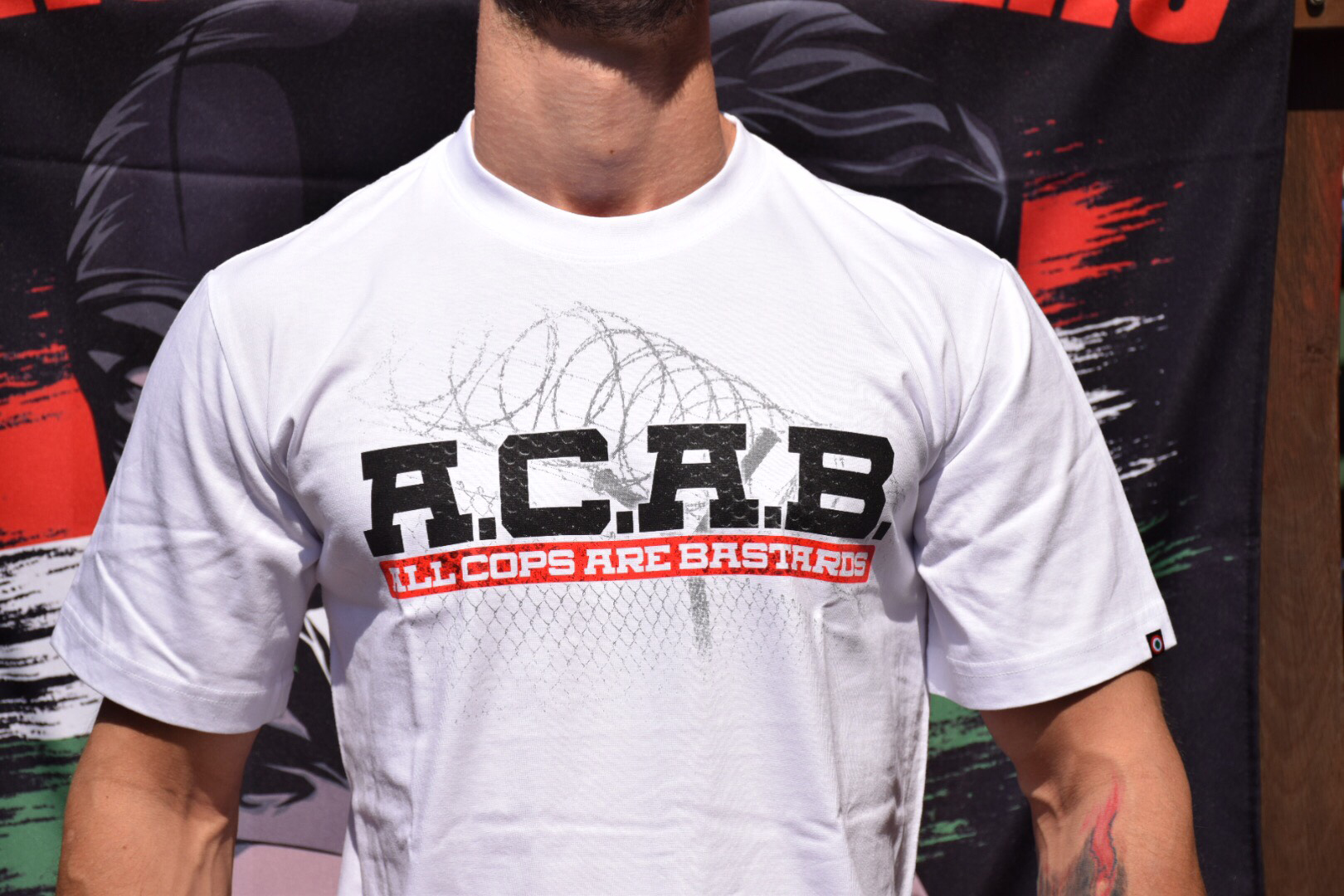 ACAB PÓLÓ (FEHÉR, PAMUT) - UltrasWebshop